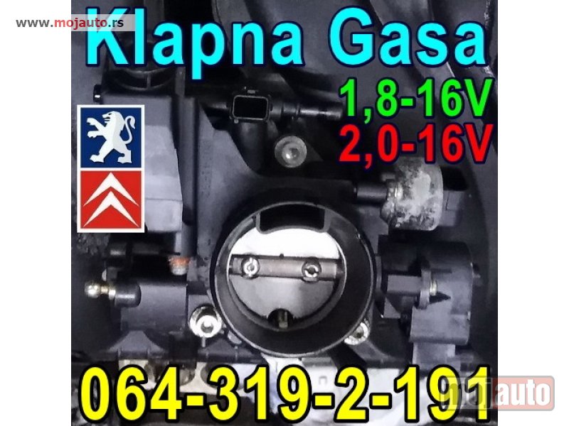 KLAPNA GASA 1,8 2,0 Pežo Peugeot 2009god. Citroen