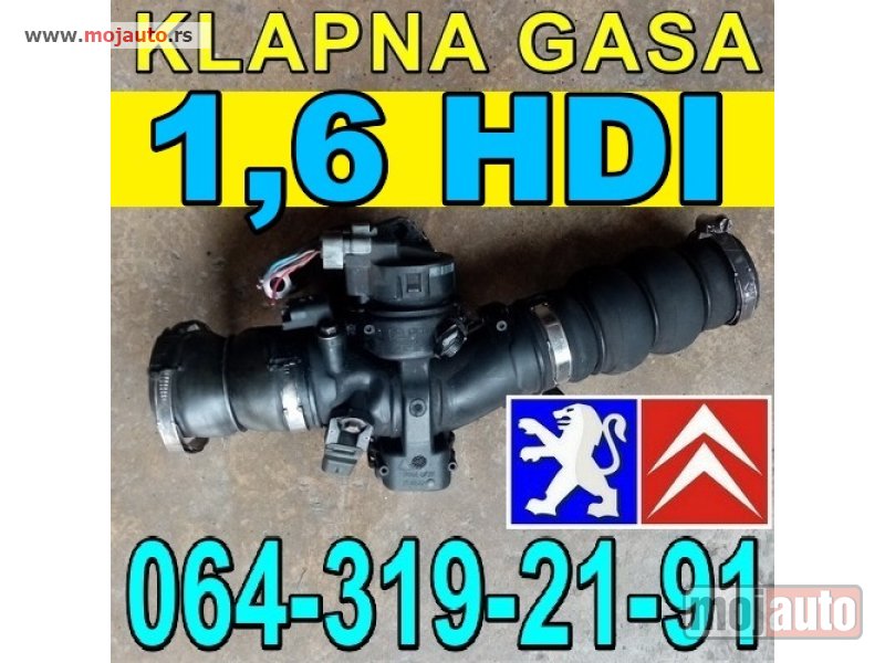 KLAPNA GASA 1,6 HDI Pežo 9660030480 Peugeot Citroen