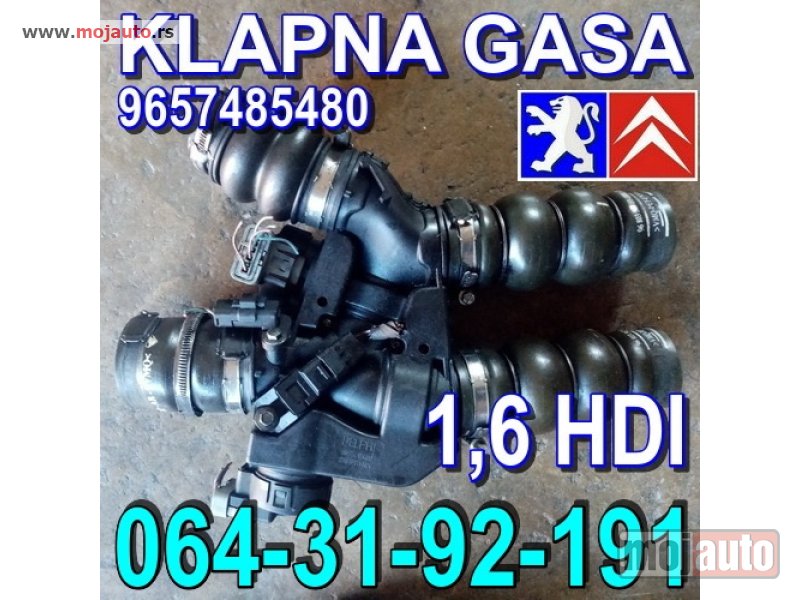 KLAPNA GASA 1,6 HDI Pežo 9657485480 Peugeot Citroen