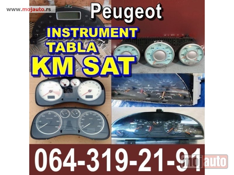 KILOMETARM SAT Pežo 308 407 607 807 307 406 206 306 Partner 405 309 205 Peugeot