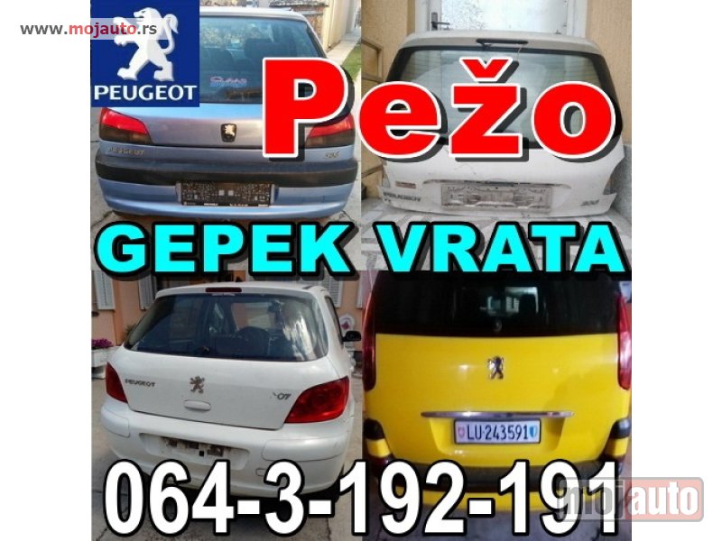 GEPEK VRATA Pežo 607 407 206 306 307 405 406 807 Peugeot