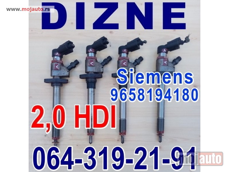 DIZNE 2,0 HDI Siemens 9658194180 Pežo Peugeot Citroen