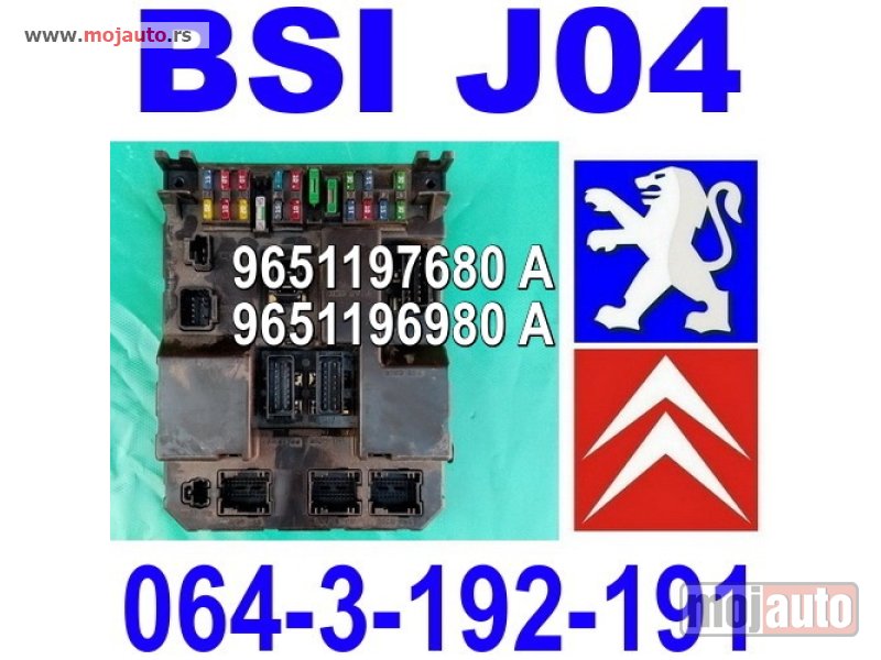 BSI J04 Pežo 307 Peugeot 9651196980 Citroen 9651197680 A