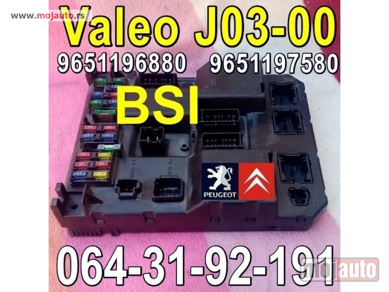 BSI J03-00 Pežo Valeo 9651196880 Peugeot Citroen