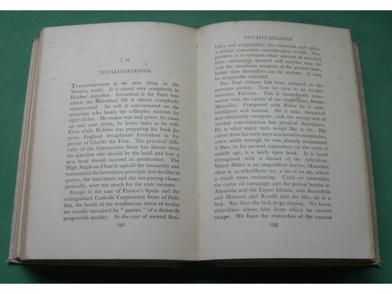 The Fate Of Homo Sapiens - H. G. Wells, 1939.