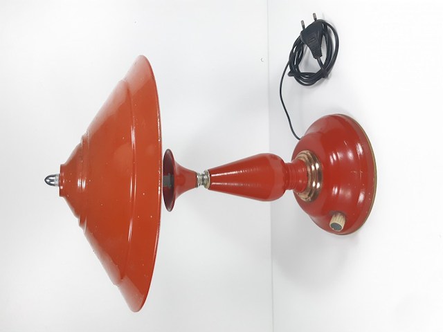 Vintage Space Age crvena lampa