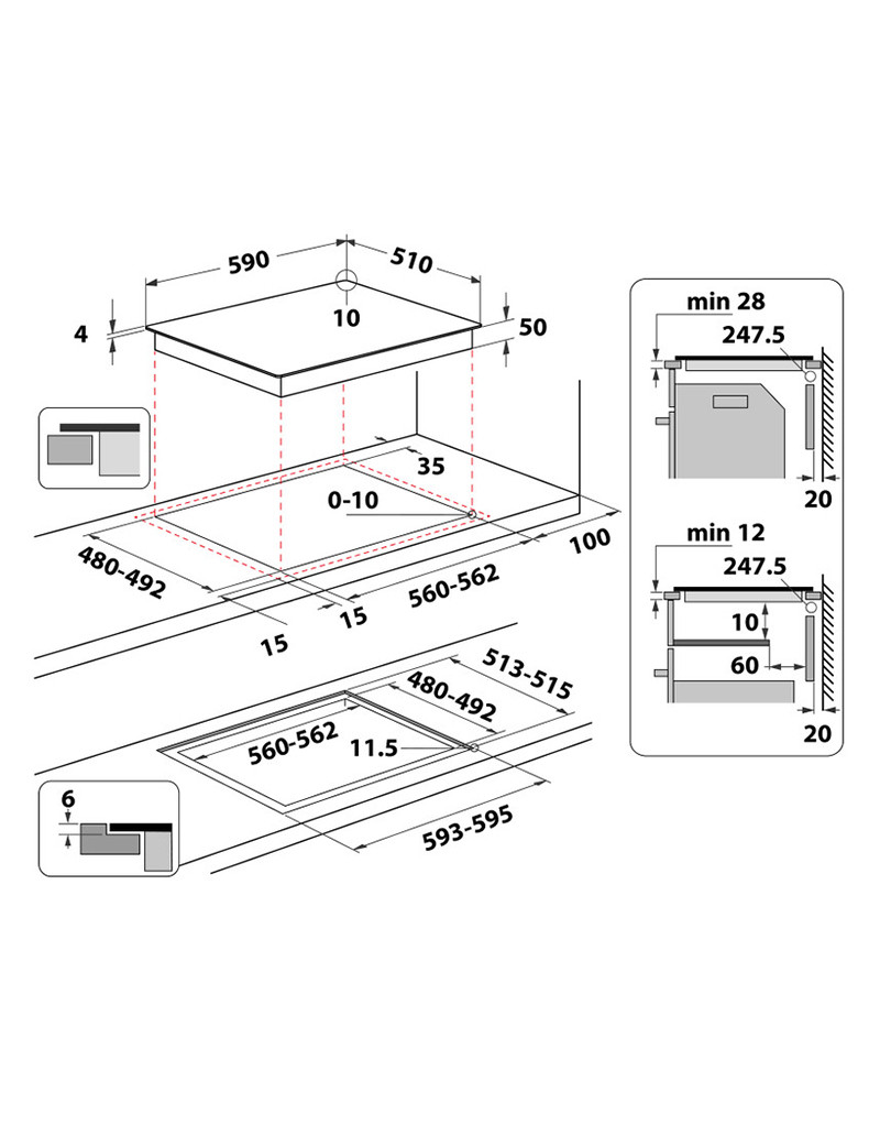 WHIRLPOOL WL S7260 NE Indukcijska ploča