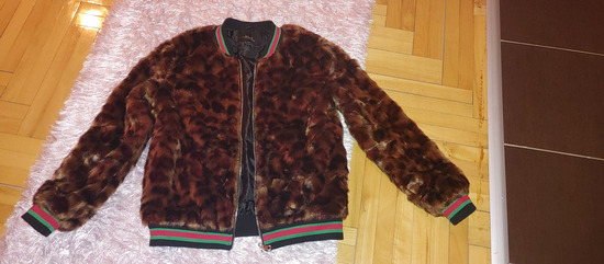 Animal print bomber bundica