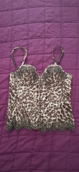 Janet Reger leopard korset 45% svila