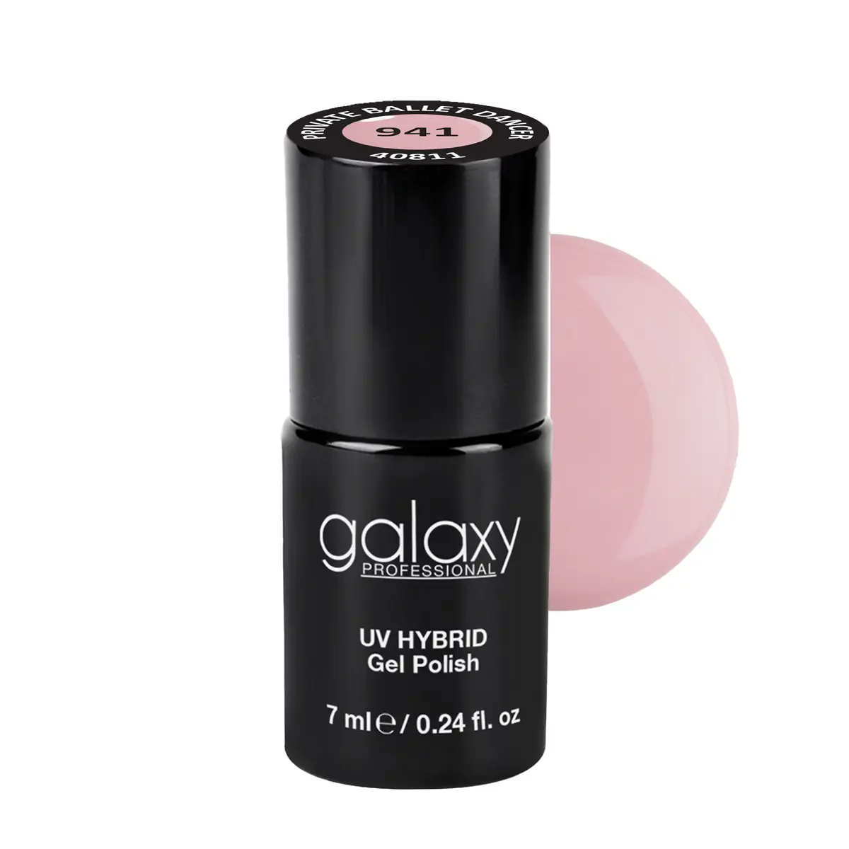 Trajni lak za nokte UV/LED GALAXY Hybrid 7ml Private Ballet Dancer S941