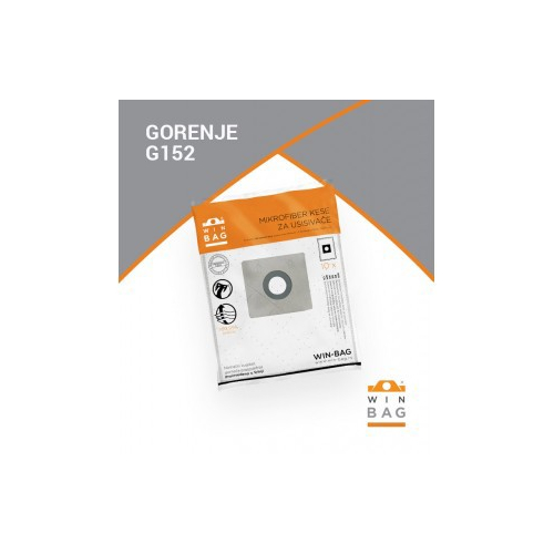 Jednokratne mikrofiber kese za usisivače Gorenje "Tip GB2" 5/1+motor filter G152-5F