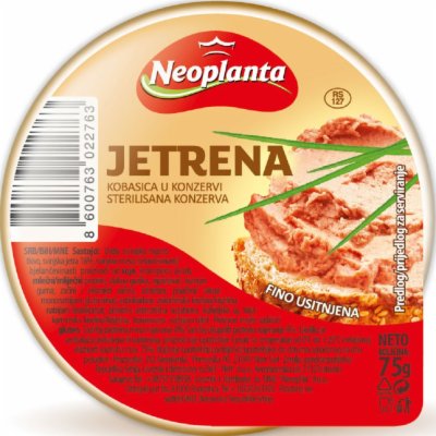 PASTETA JETRENA KOBASICA U KONZERVI NEOPLANTA 75G
PASTETA JETRENA KOBASICA U KONZERVI NEOPLANTA 75G