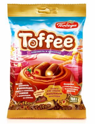 BOMBONE ČOKOLADNE TOFFEE SA KARAMELOM POBEDA 150G
BOMBONE ČOKOLADNE TOFFEE SA KARAMELOM POBEDA 150G