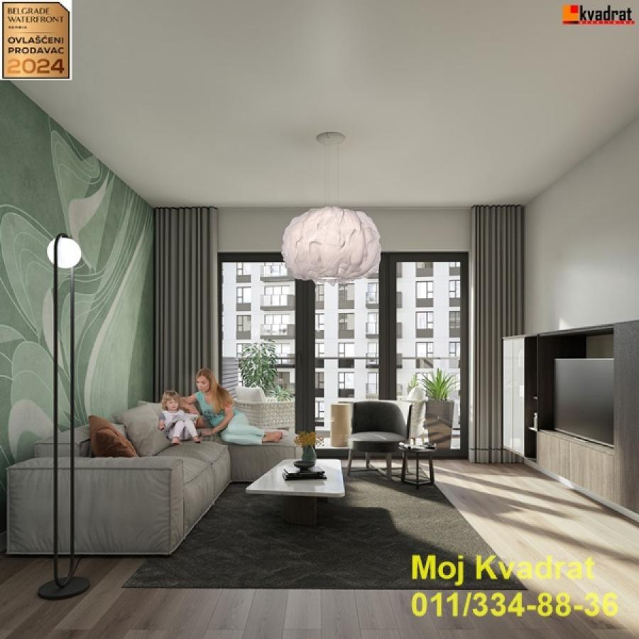 Savski venac, Beograd na vodi - BW King's Park Residence, 157m2 - trostrano orijentisan - BEZ PROVIZIJE!