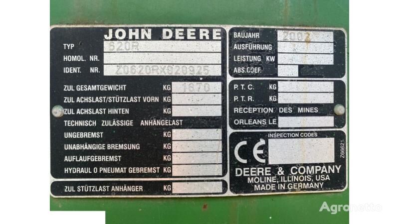 John Deere 620r adapter za žito