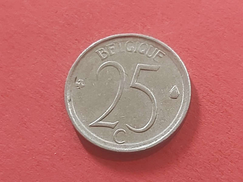 Belgija - 25 centimes 1968 god