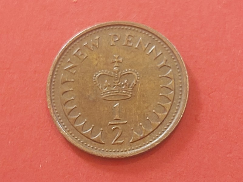 Britanija - 1/2 penny 1976 god