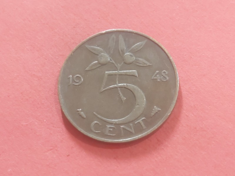 Holandija - 5 cent 1948 god