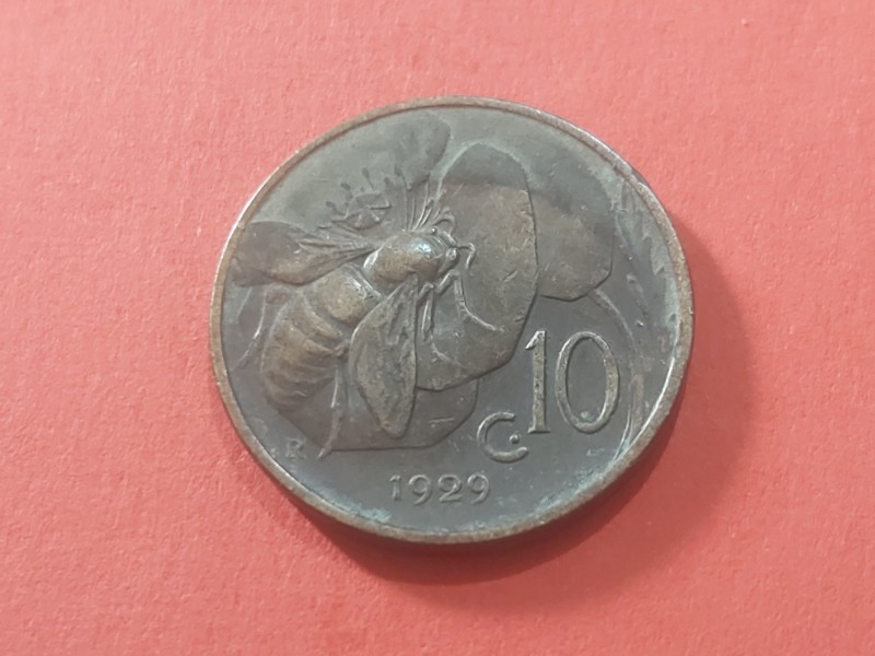 Italija - 10 cent 1929 god