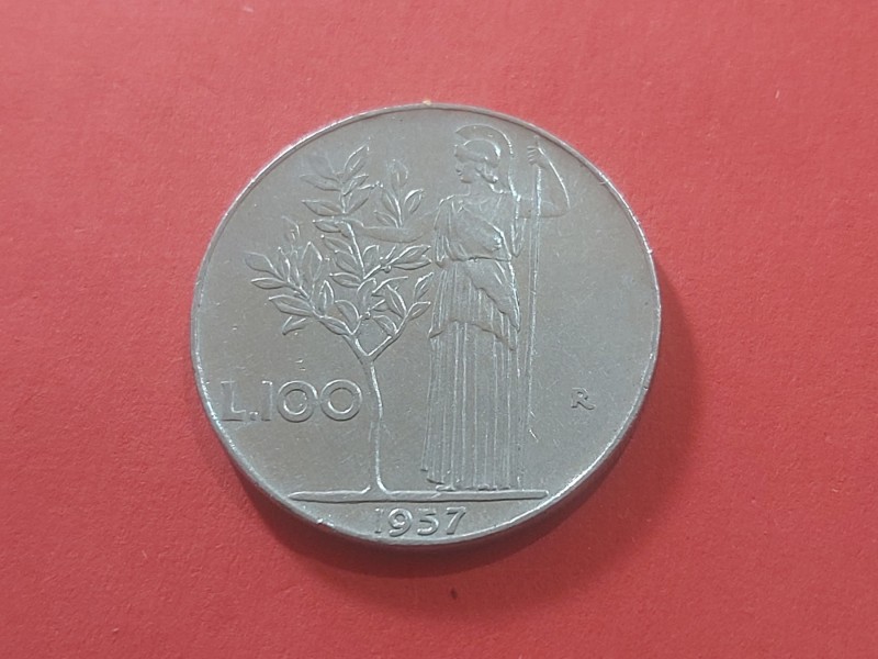 Italija - 100 lira 1957 god