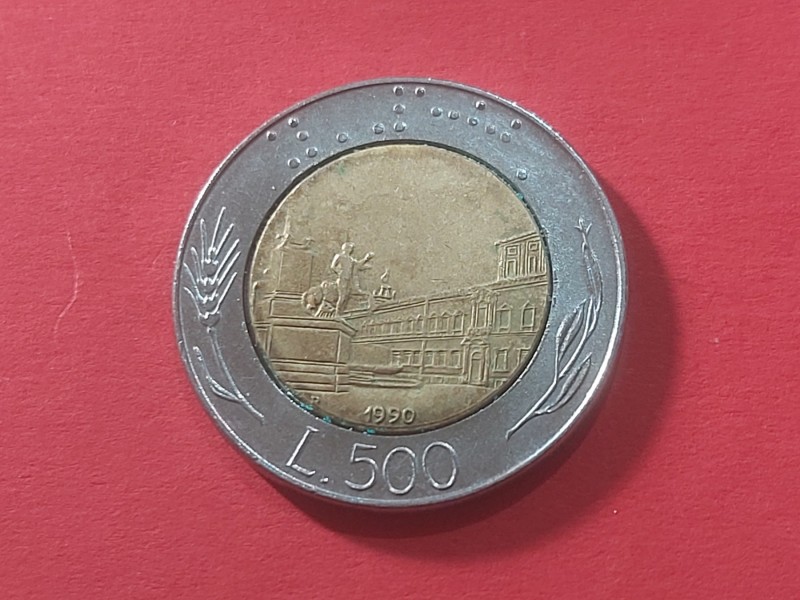 Italija - 500 lira 1990 god