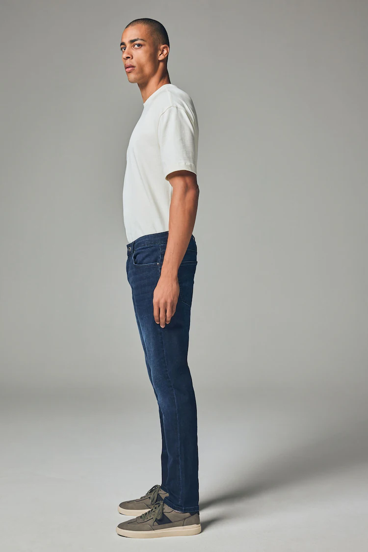 Blue Deep Classic Stretch Skinny Fit Jeans