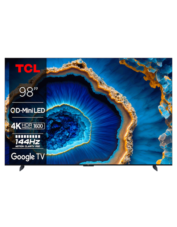 TCL 98C805 Mini LED-QLED 98" 4K HDR 144Hz Google TV crna