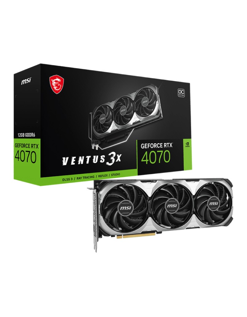 MSI nVidia GeForce RTX 4070 12GB RTX 4070 VENTUS 3X E1 12G OC