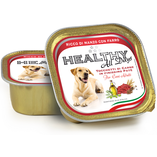 VBBD Healthy All Days pate vlažna hrana za pse - govedina i spelta 150g