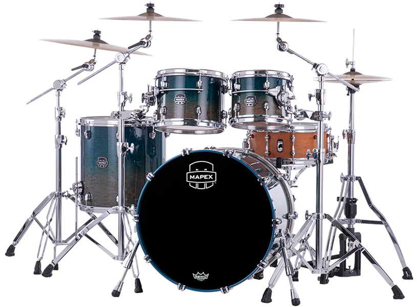 Mapex SE529XBOE Saturn Evolution 4 pc Shell Pack - EXOTIC AEGEAN FADE