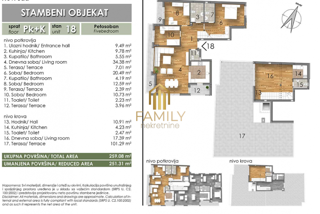 Prostrani dupleks stan od 251m² na Podbari