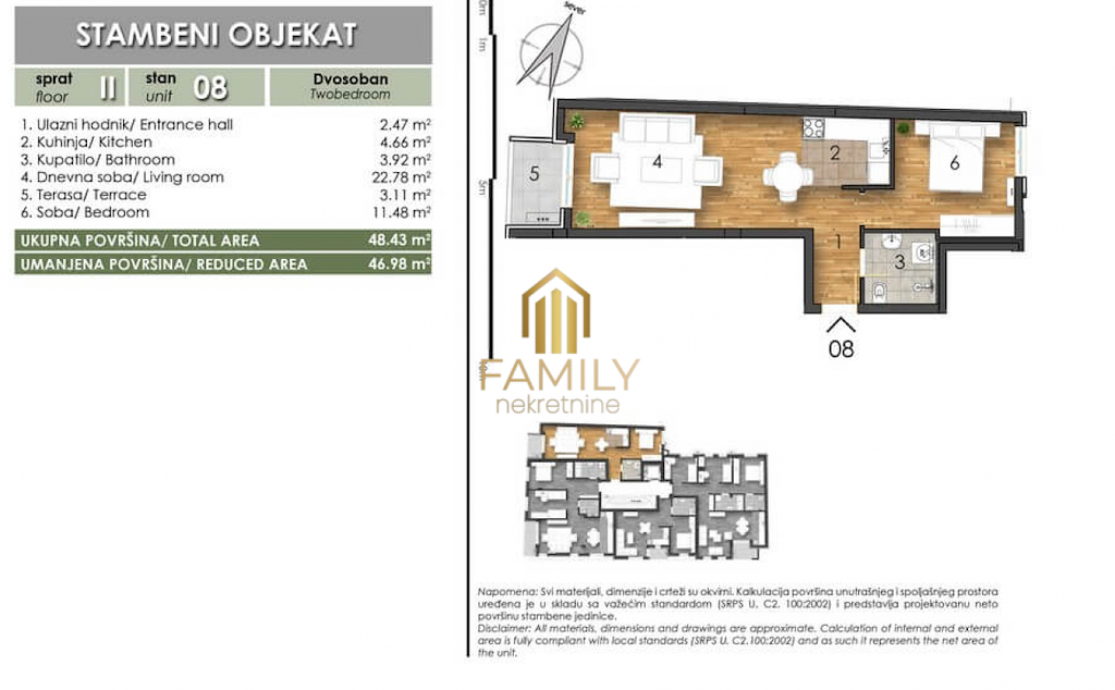 Na prodaju: Stan od 47m² na Podbari