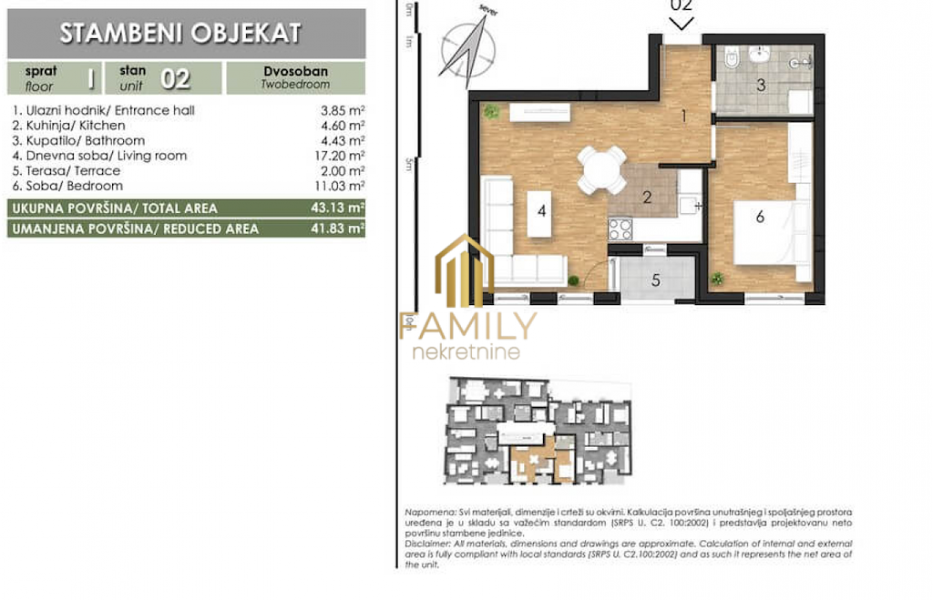 Atraktivan stan od 42m² na Podbari, blizu centra grada