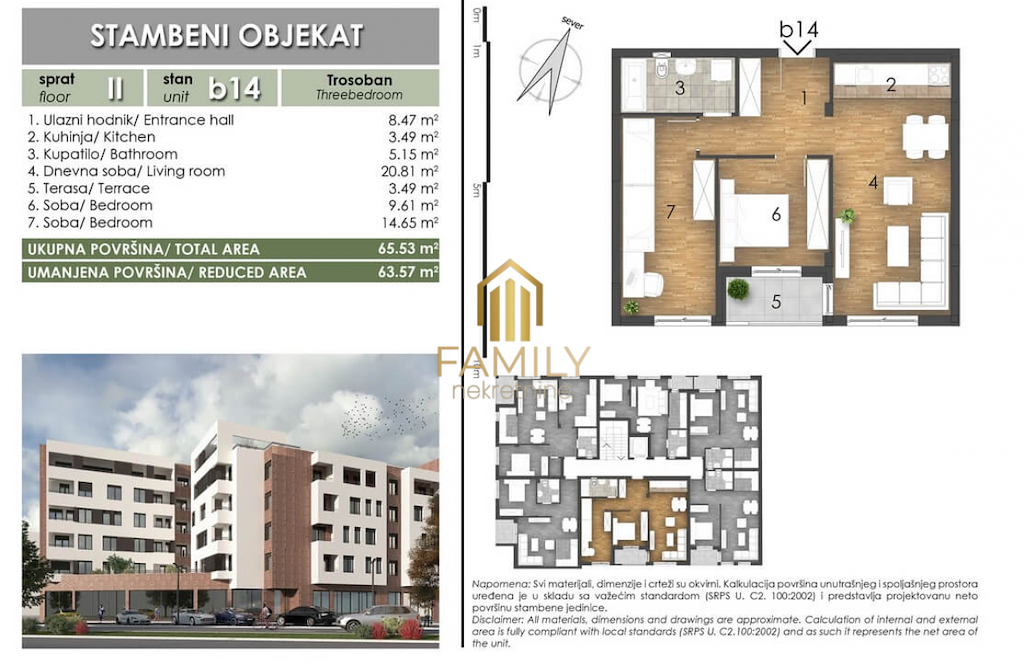 Novo u ponudi: Trosoban stan 63m² na atraktivnoj lokaciji!