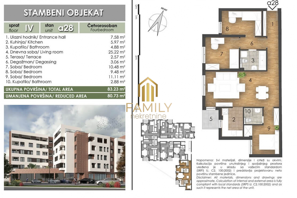 Četvorosoban stan 81m² – Savremeni dom u izgradnji.