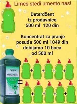 NOVO KONCENTRAT ZA POSUĐE 500ml LIMES