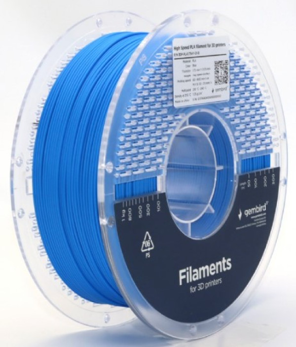 3DP-PLA1.75HY-01-B PLA filament velike brzine za 3D stampac 1.75mm, kotur 1KG BLUE