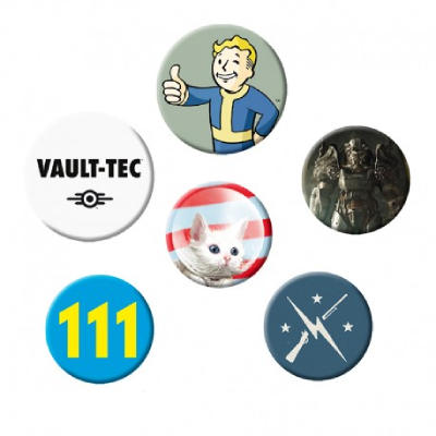 Bedževi set 6 - Fallout, Mix