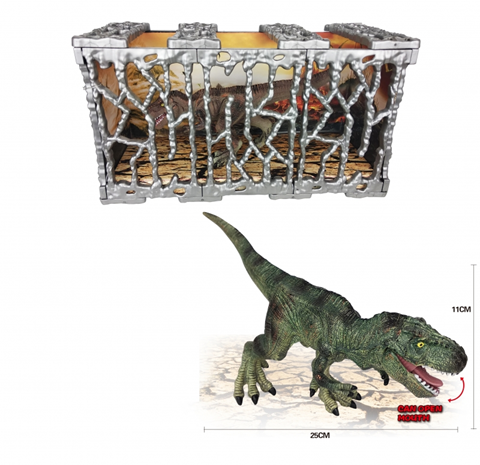 DINOSAURUS 25X11CM U KAVEZU