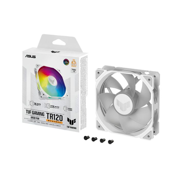 Ventilator ASUS TUF Gaming TR120 ARGB Reverse White