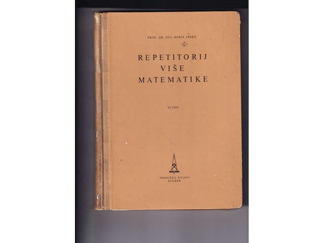 REPETITORIJ  VIŠE MATEMATIKE II DIO