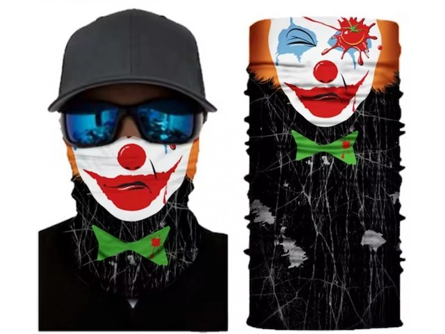 Bandana Marama Klovn Clown Potkapa Maska Model 4