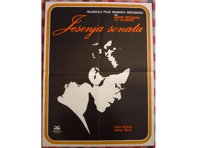 plakat JESENJA SONATA (Ingmar Bergman)