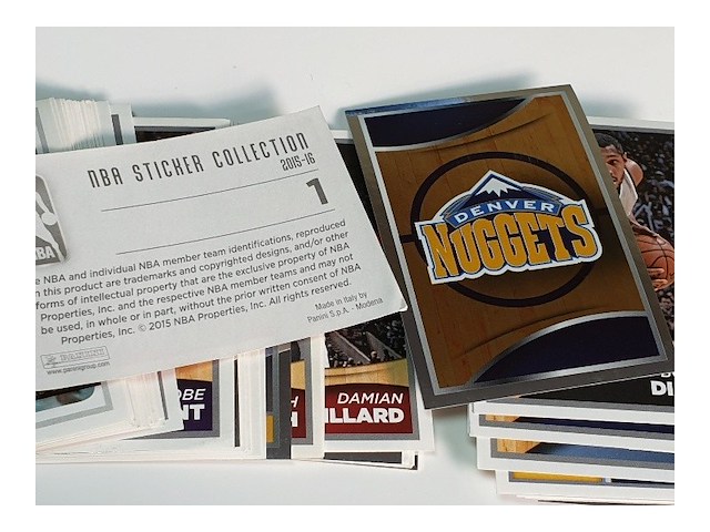 Sličice NBA 2015-2016 Sticker collection na komad