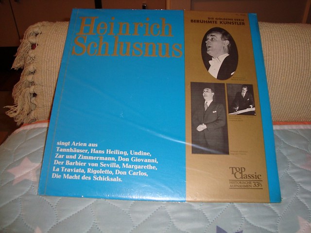 Heinrich Schlusnus - Singt Arie D`Opera - LP -