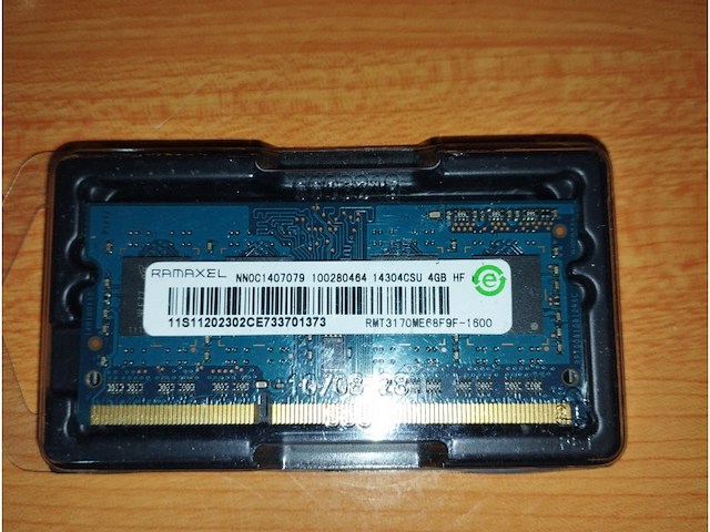 Ram memorija RAMAXEL za lap top DDR3 4GB