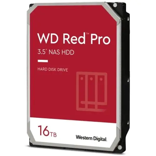 WESTERN DIGITAL Hard disk Red Pro WD161KFGX NAS, 16TB, 512MB, SATA 3.5", 7200 rpm