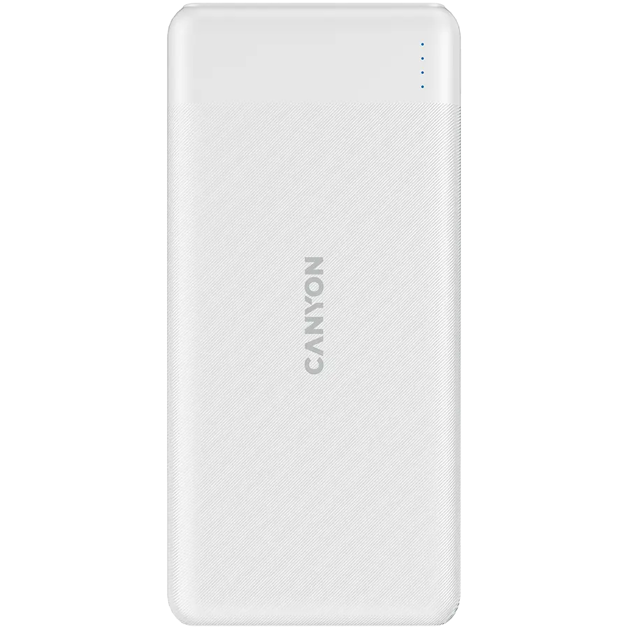 CANYON PB-109 Eksterna Baterija, 0.3m, 10000 mAh, 20 V, Bela