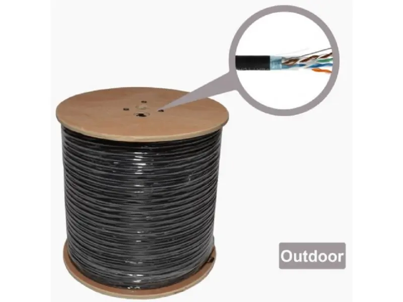 GEMBIRD UPC-5290ME-SOL-OUT UTP kabl, cat.5E outdoor+SAJLA, solid 24AWG, premium CCA,305m Crni