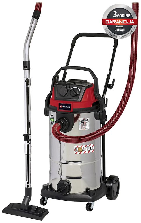 Einhell TE-VC 2340 SACL Usisivač, Za suvo i mokro usisavanje, 1500W